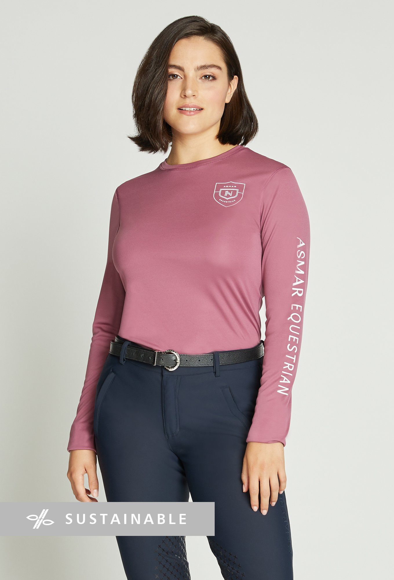 Sustainable Logo Tee – Asmar Equestrian