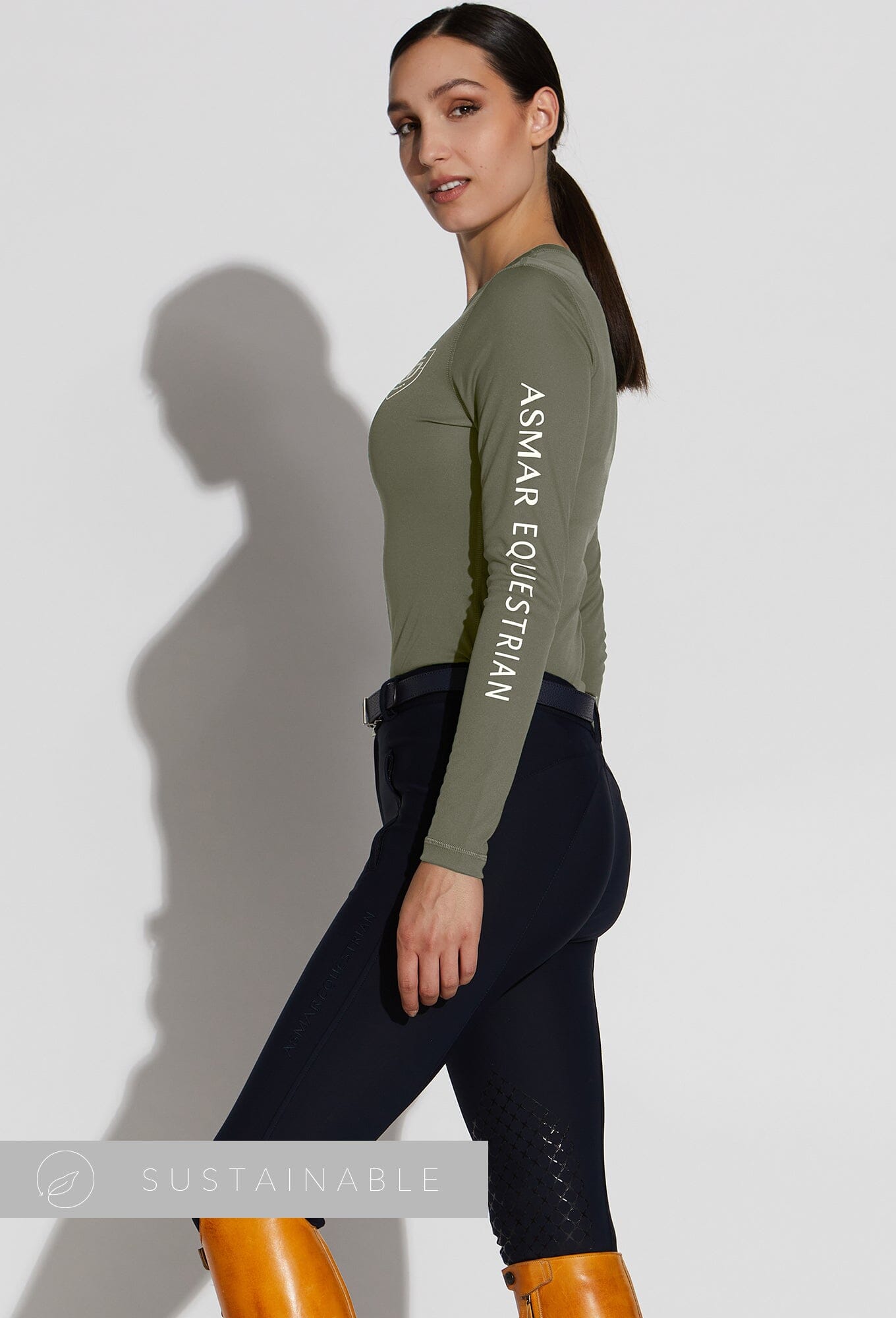 Sustainable Logo Tee – Asmar Equestrian