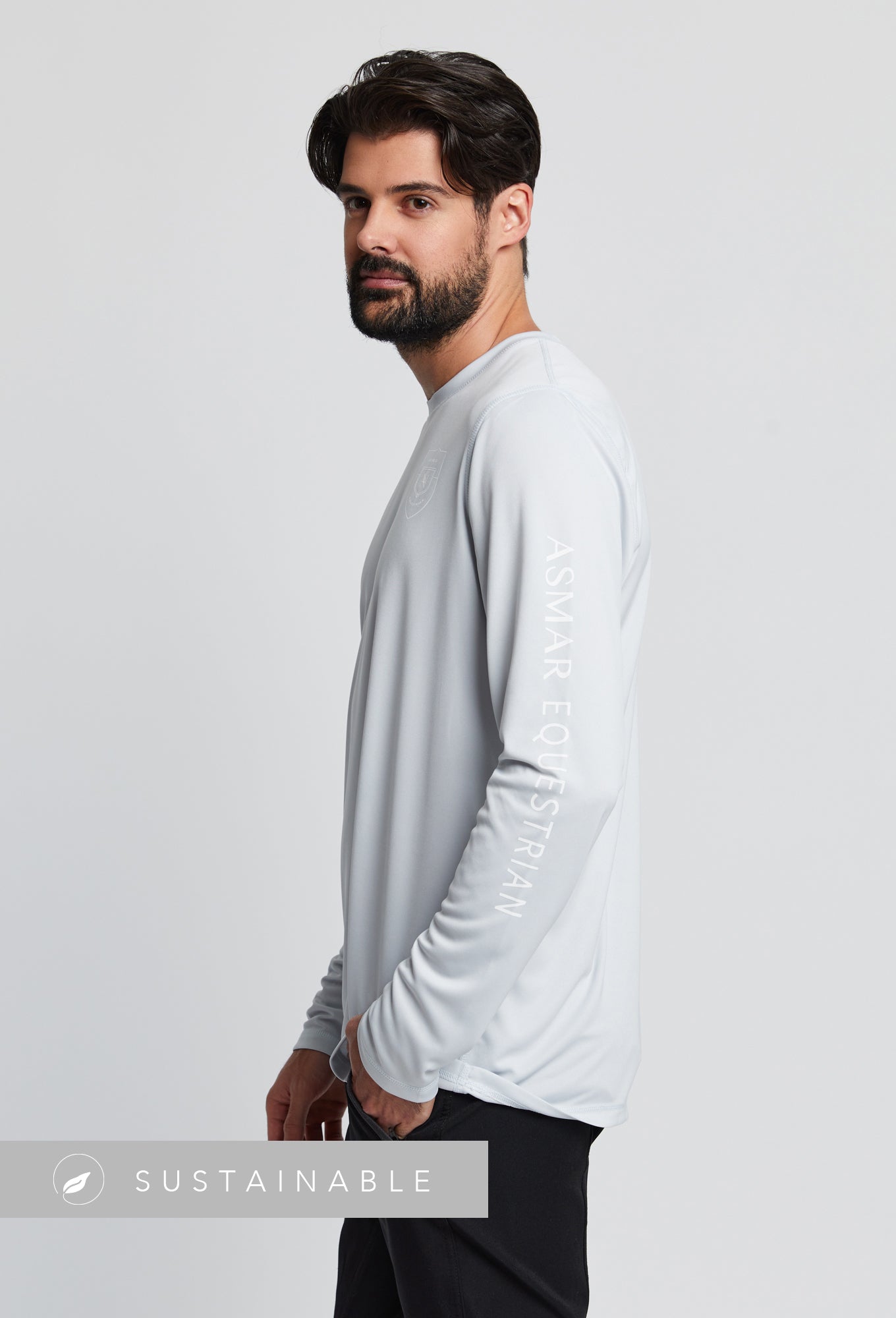 Men's Sustainable Logo Tee – Asmar Equestrian