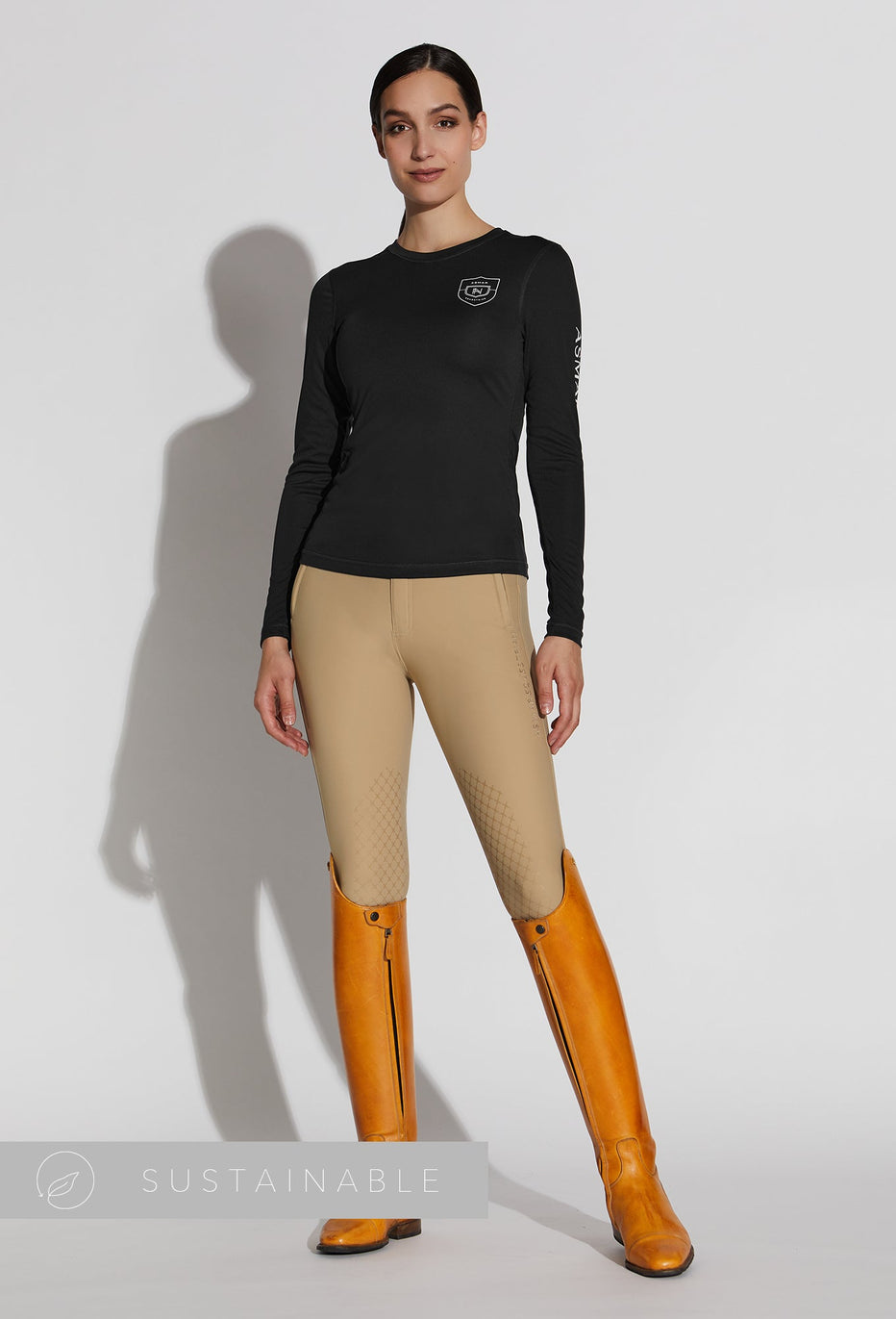 Sustainable Logo Tee – Asmar Equestrian