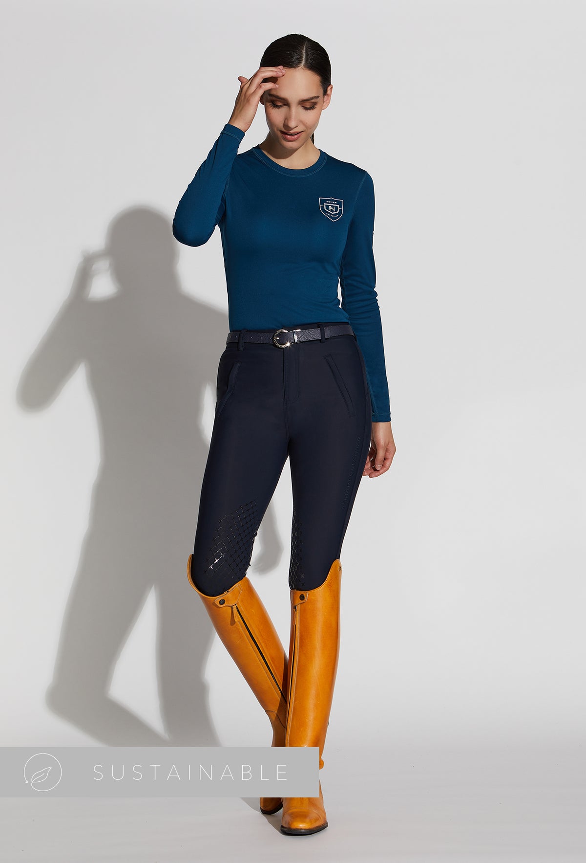 Sustainable Logo Tee – Asmar Equestrian