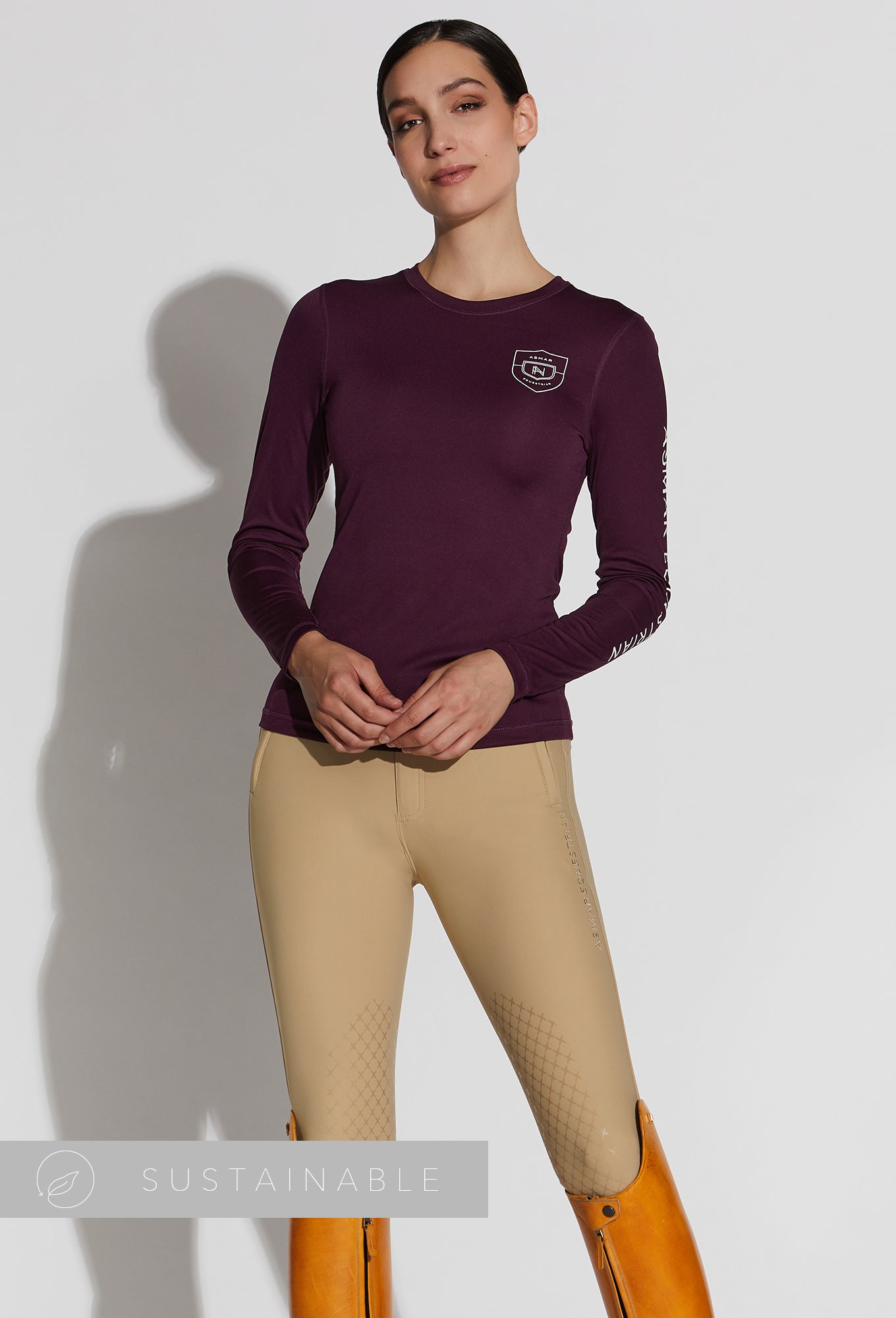 Sustainable Logo Tee – Asmar Equestrian